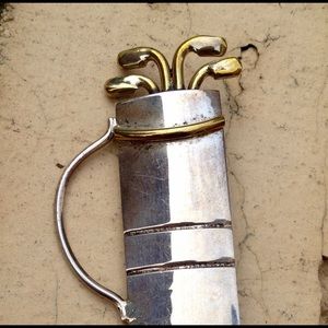 Vintage | Jewelry | Vintage Silver Golf Bag Brooch | Poshmark
